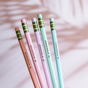 Custom Personalized Pastel Pencils, Neon Pencils, Engraved Pencils for ...