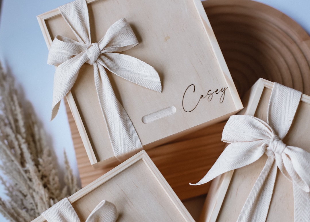 Personalized Wooden Memory Box, Keepsake Box, Wood Memory Box, Wedding ...