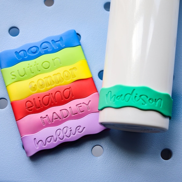 Silicone Cup Name Bands - Etsy