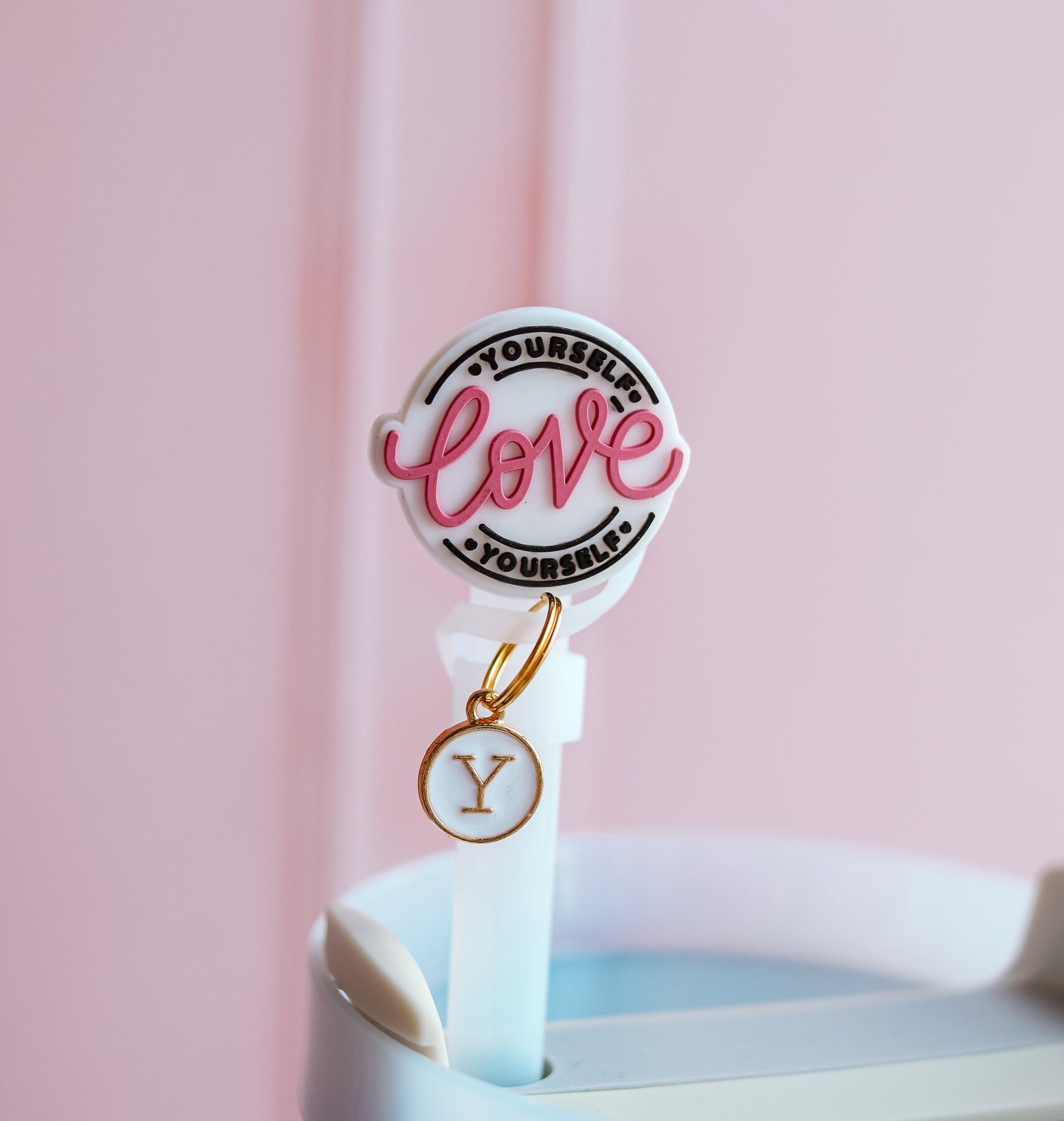 Straw Topper, Teacher Gift, Teach Love Inspire, Teacher Gift ...