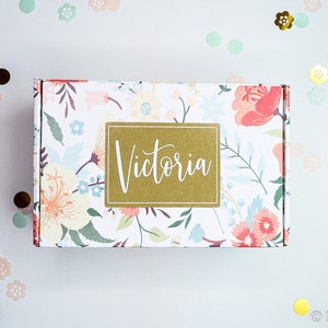 Personalized Gift Box With Name | Custom Gift Box With Lid | Valentine ...