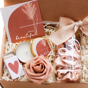 Birthday Gift Box, Boho Birthday Gift Neutral Tones Gift Terracotta ...