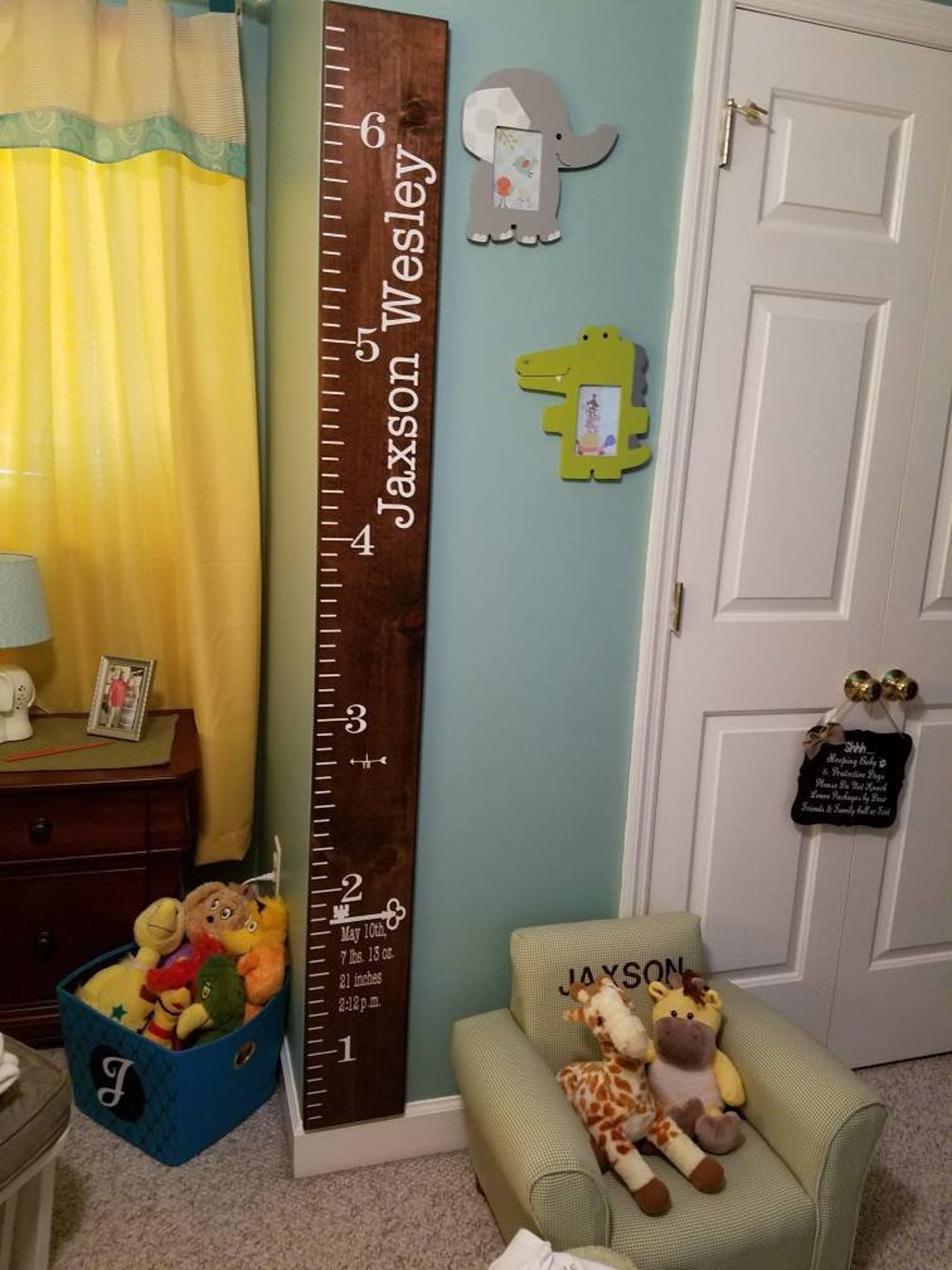 Wooden height chart kids height chart height chart for girls | Etsy