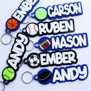 Personalized Basketball Bag Name, Backpack Tag Bag Tag, Custom Name ...