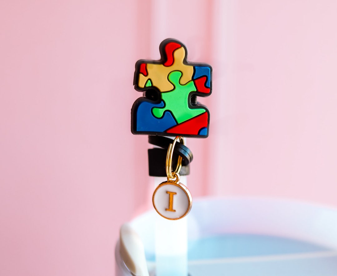 Straw Topper, Autism Awareness, Autism Merch, Autism Mom, Straw Hat ...