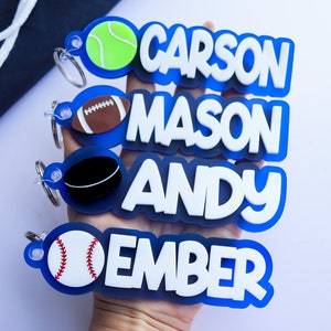 Personalized Basketball Bag Name, Backpack Tag Bag Tag, Custom Name ...