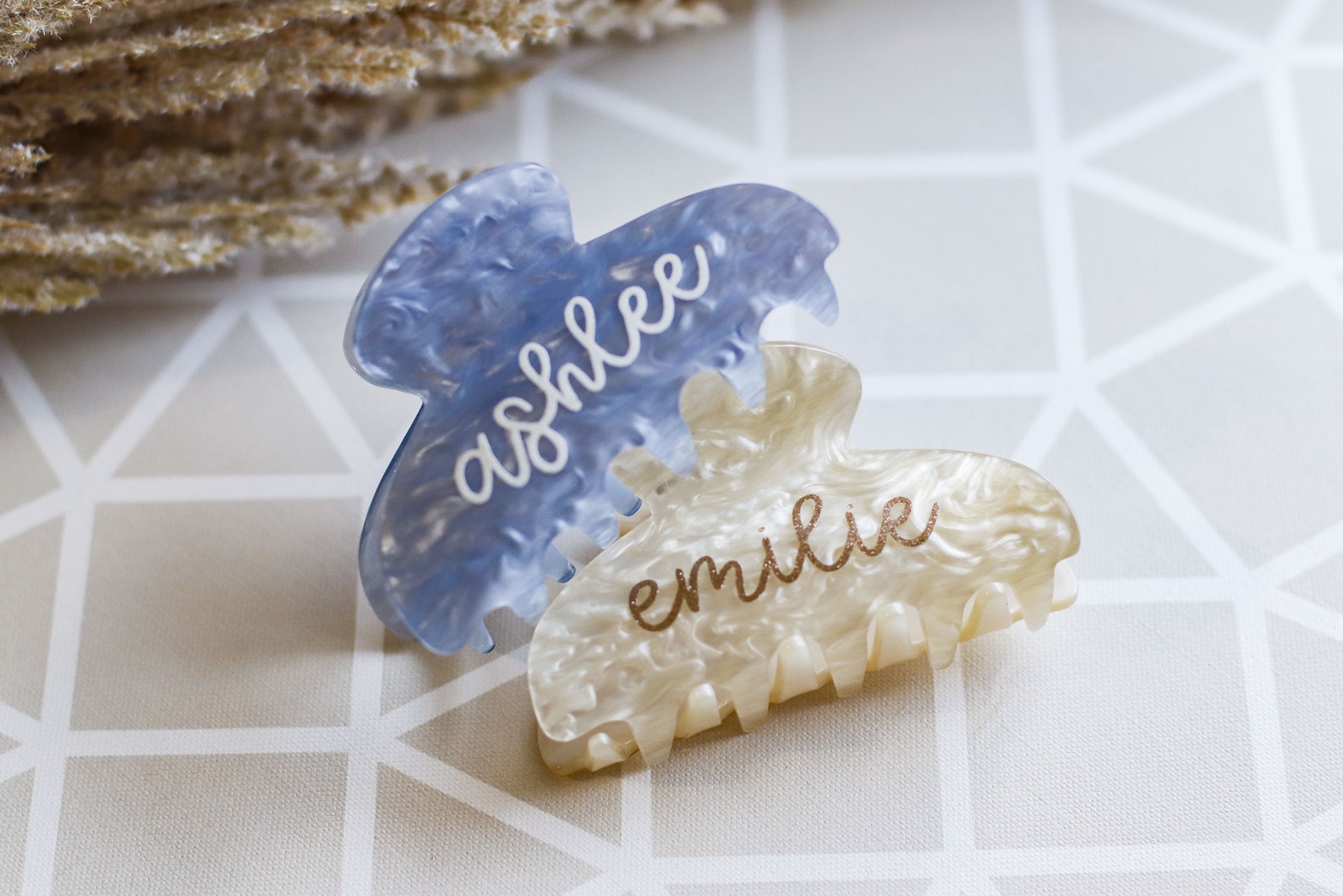 Personalized Hair Claw, Custom Hair Claw, Bridesmaid Gift Wedding Gift ...