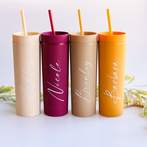 Personalized Tumbler | Neutral Colors Tumbler | Coworker Gift ...