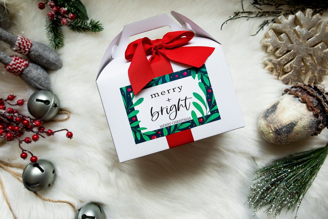 Gable Box, Christmas Gift Box, Christmas Gable Box, Christmas Gift Wrap ...