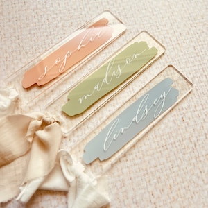 Personalized Bookmark, Acrylic Book Mark, Bookmark Personalized, Custom ...