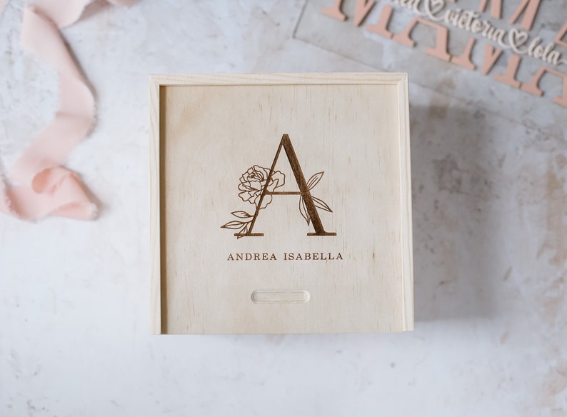 Personalized Baby Keepsake Box - Personalized Wood Box for Mom ...
