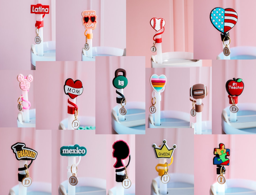 Straw Topper, Personalized Straw Topper, Straw Hat, Stanley Straw ...