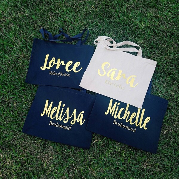 Bridesmaid Tote Bag - Etsy