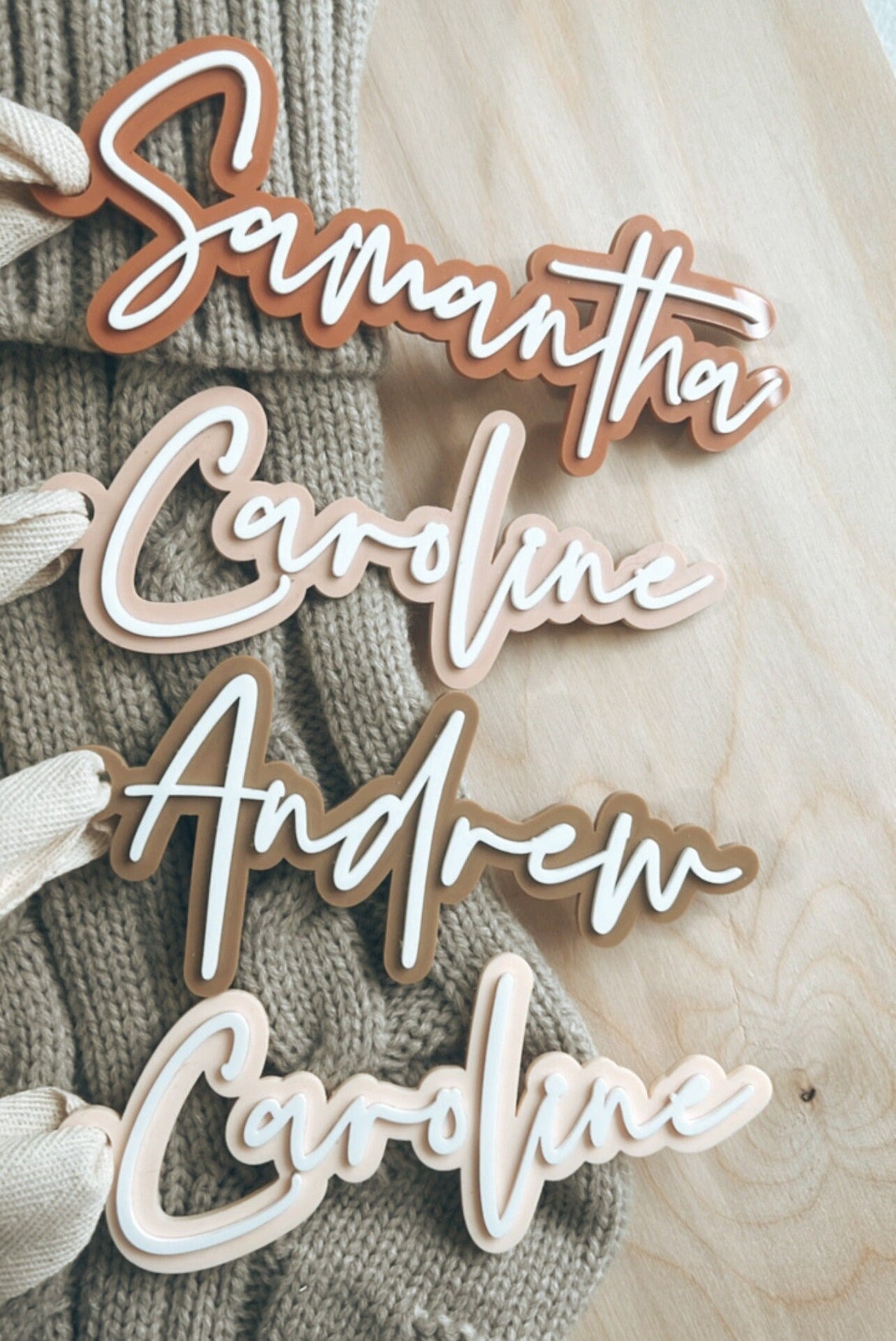 Personalized Acrylic Tag Name Tag Custom Name Tag Modern - Etsy