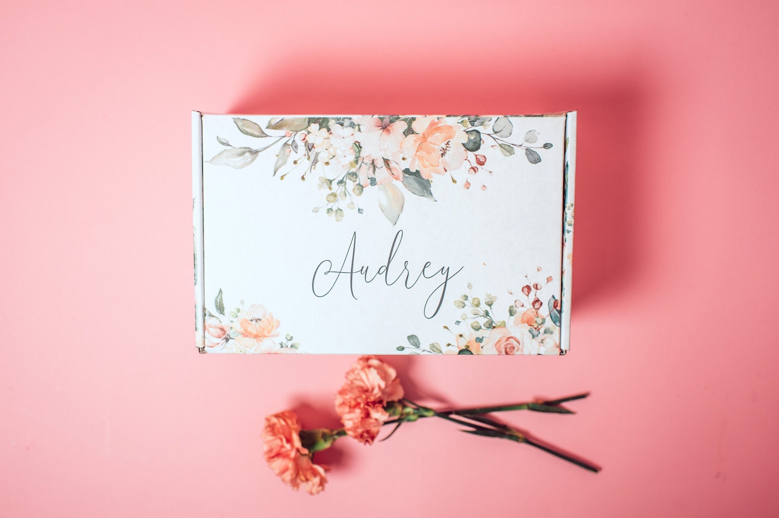 Personalized Gift Box Empty Custom Gift Box Floral Gift Box - Etsy