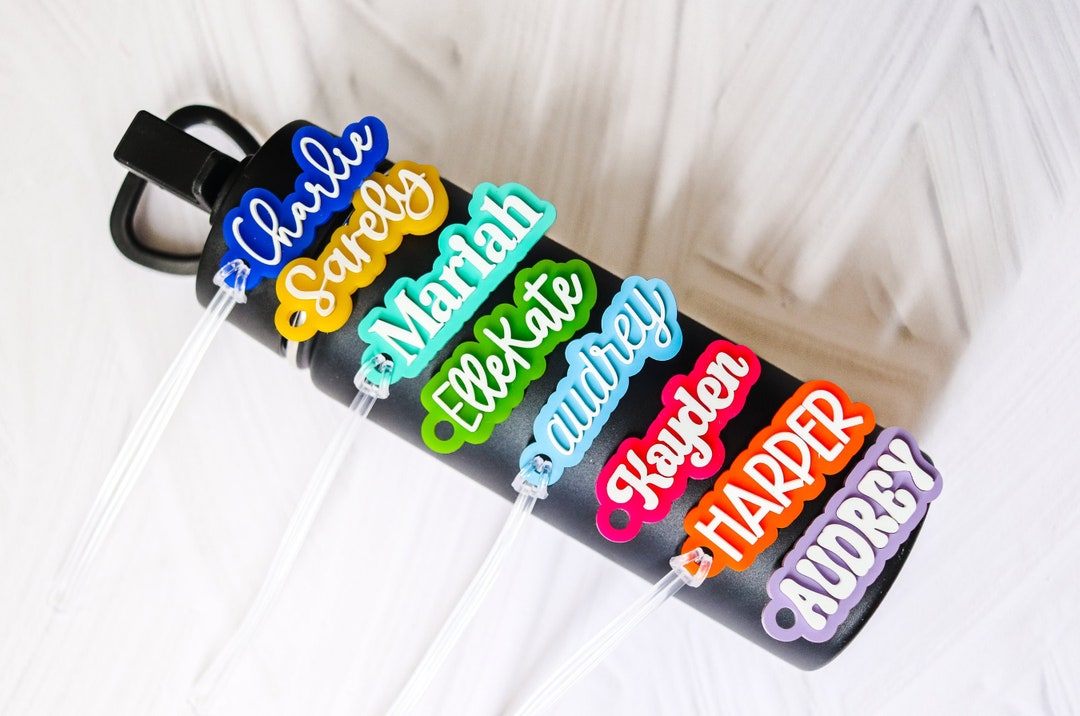 Groovy Personalized Water Bottle Name Tag, Luggage Label Personalize ...