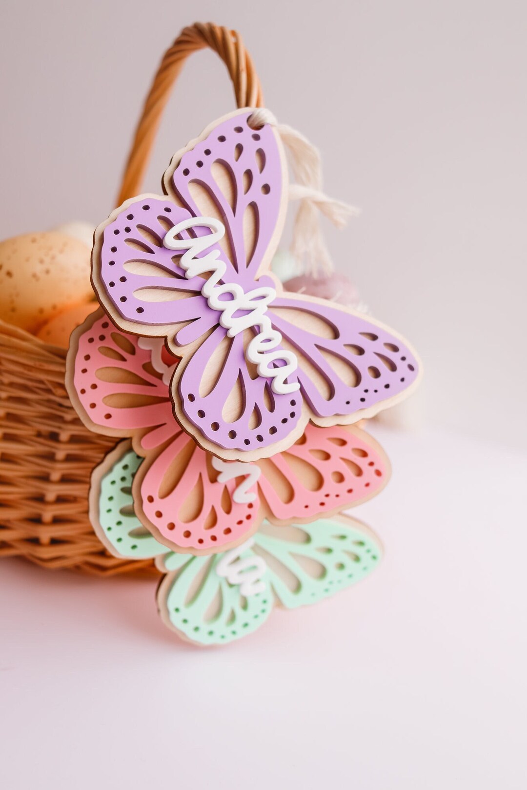 Butterfly Theme Party Decor Personalized Butterfly Tag Butterfly Name ...