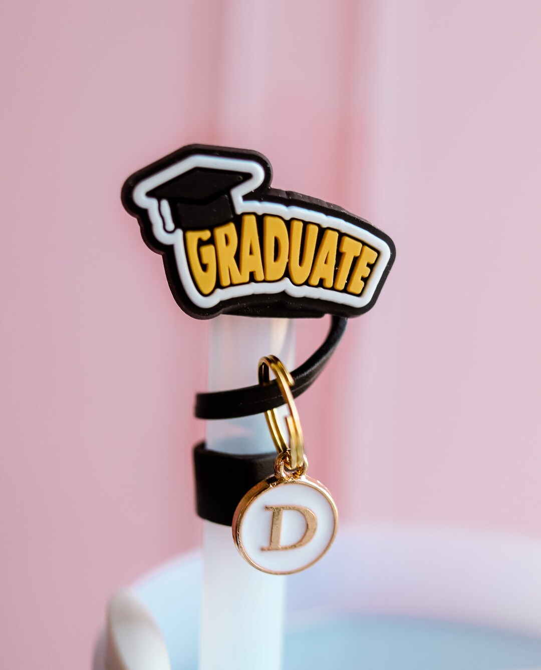 Straw Topper, Graduation Gift Personalized Straw Topper, Straw Hat ...