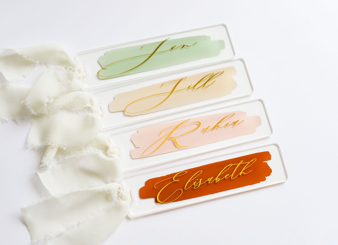 Personalized Acrylic Bookmark, Acrylic Book Mark, Library, Accessories ...