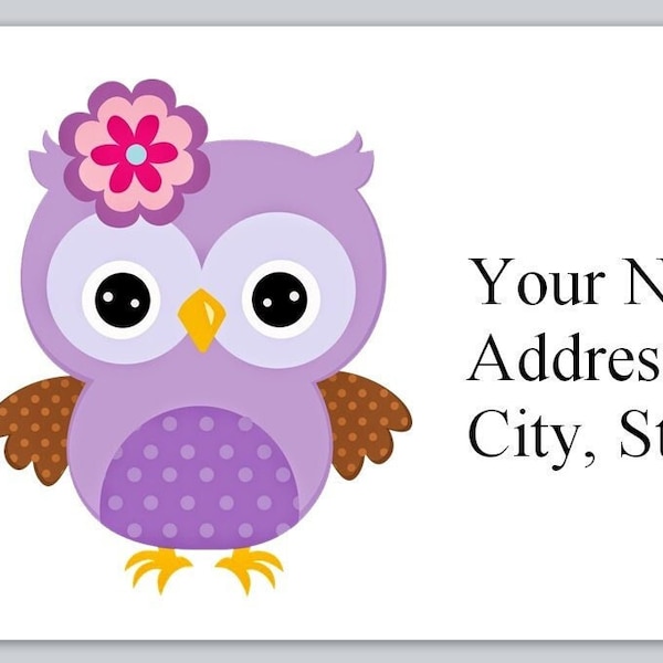 Owl Address Labels - Etsy
