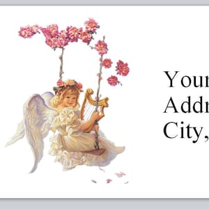 30 Personal Address Labels Little Angel on a Swing (bx 137) - Etsy
