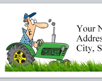 Tractor Address Labels - Etsy