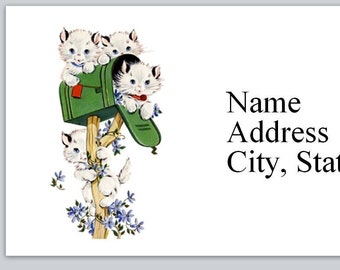 Cartoon Address Labels | Etsy