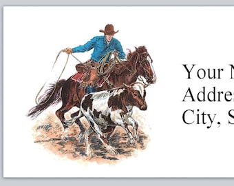 Cowboy Address Labels - Etsy