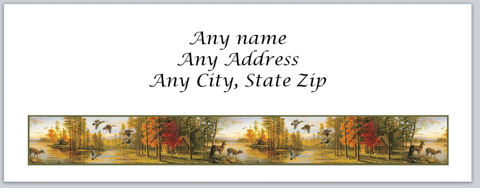 30 Personal Address Labels Primitive Country Deer (ac 533) - Etsy
