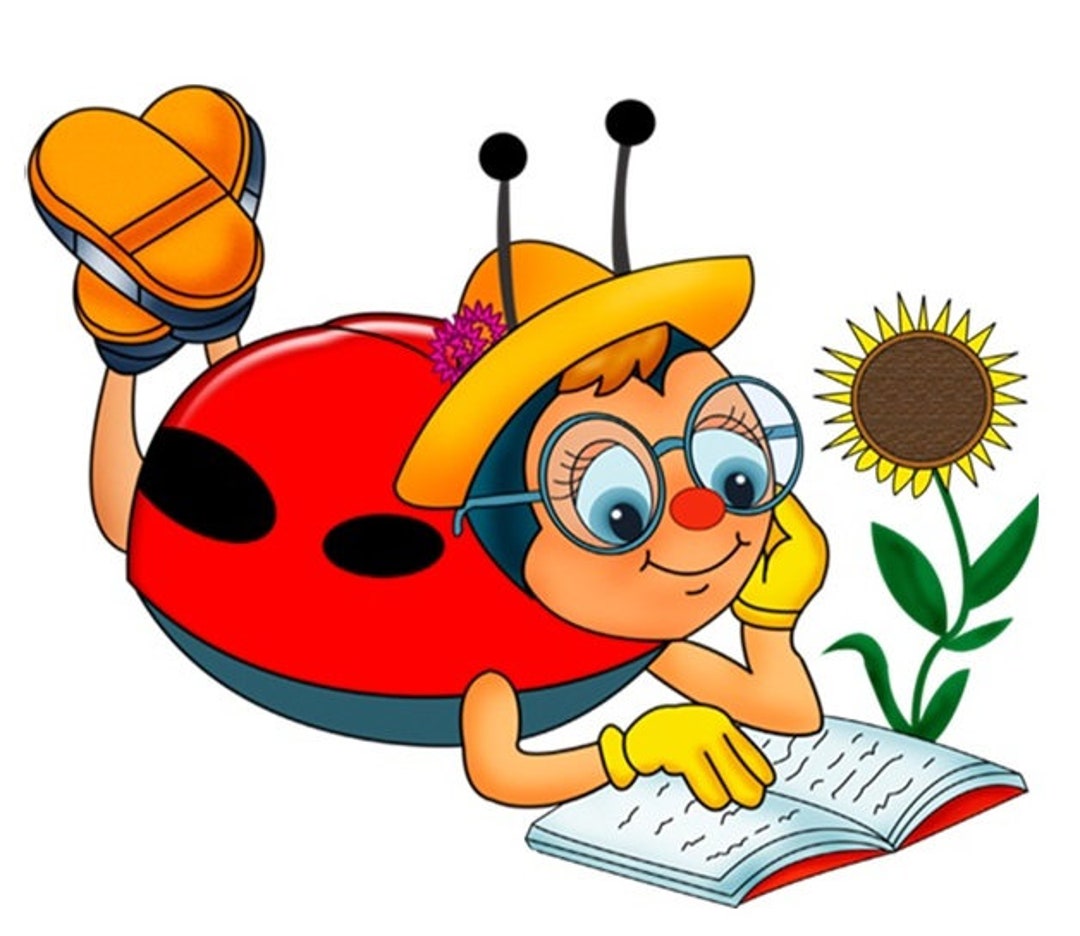 30 Personal Address Label Ladybug Reading a Book (bx 476) - Etsy