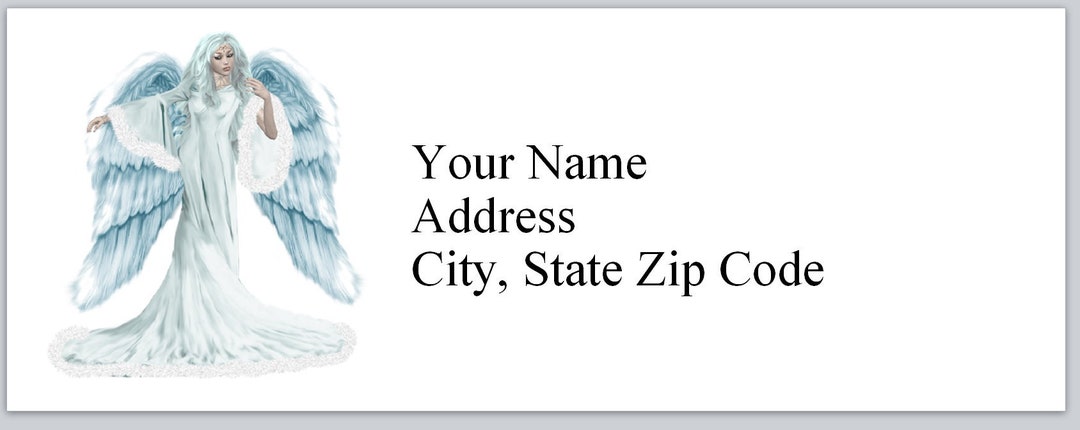 30 Personal Address Labels Angel (bx 134) - Etsy