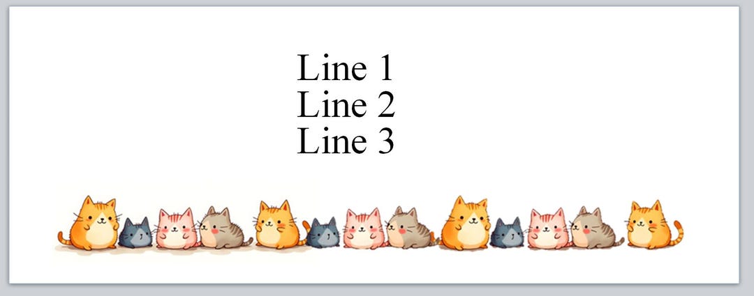 30 Personal Address Labels Lovable Cute Carton Cats Kittens (jx 931) - Etsy