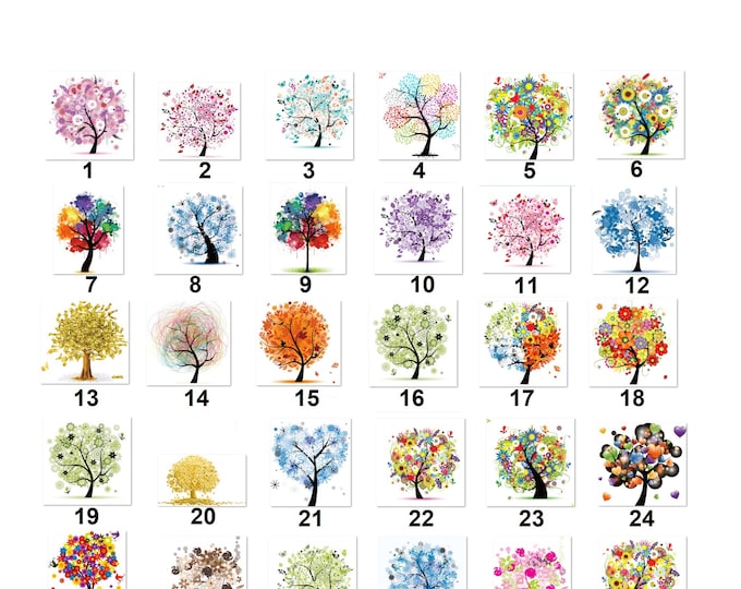 30 Personal Address Labels Trees for All Seasons bx 485c - Etsy
