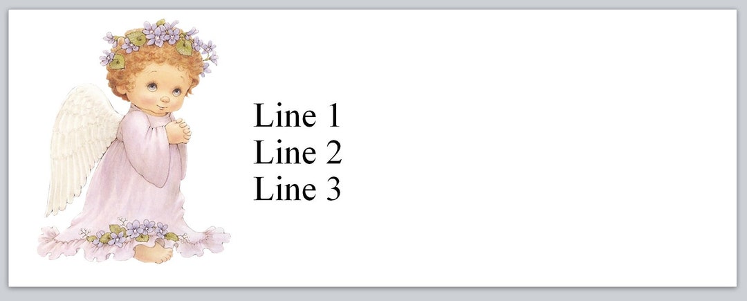 30 Personal Address Labels Baby Angel (bx 128) - Etsy