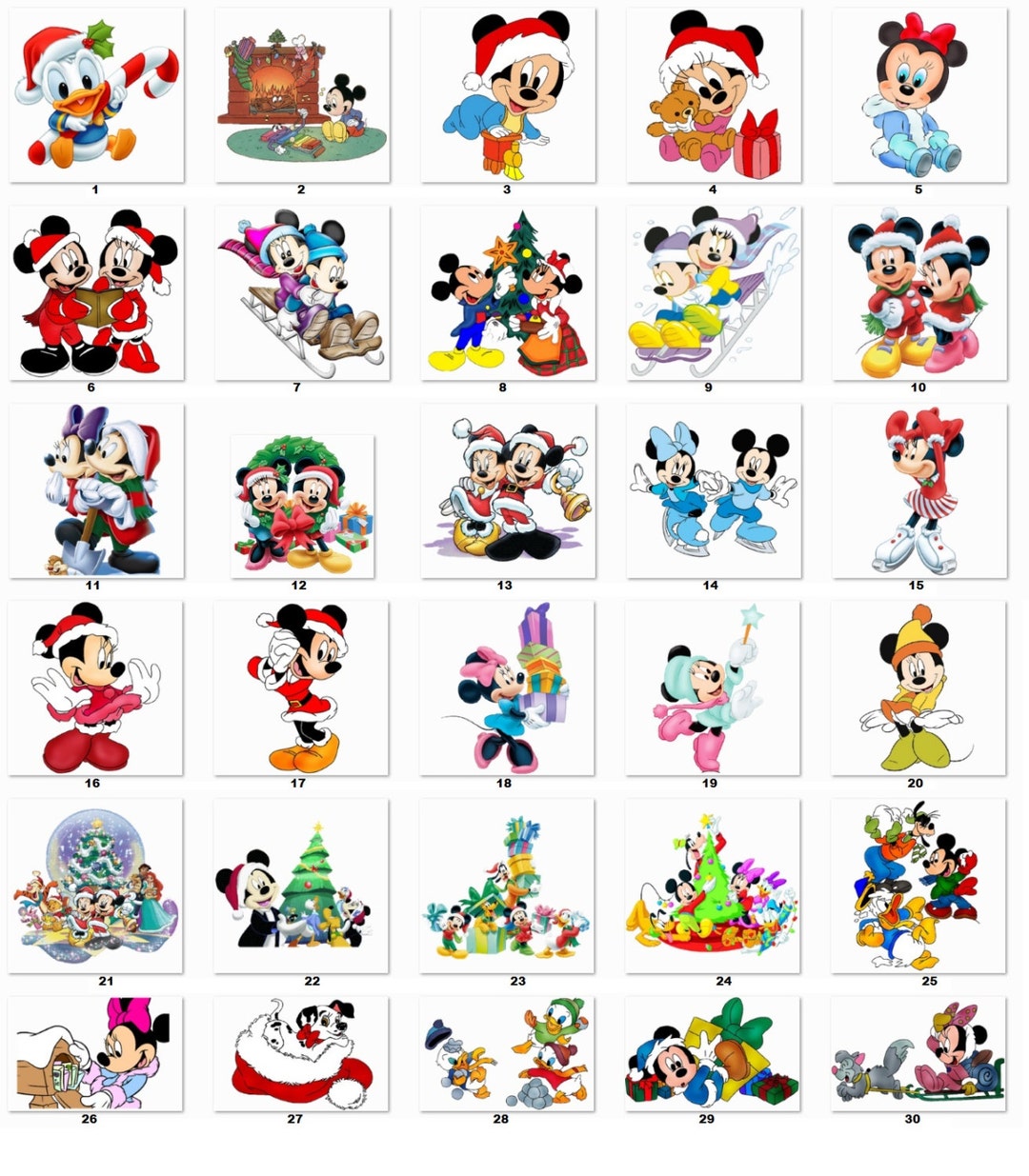 30 Personal Address Labels Cute Cartoon Babies Christmas. Choose Any ...