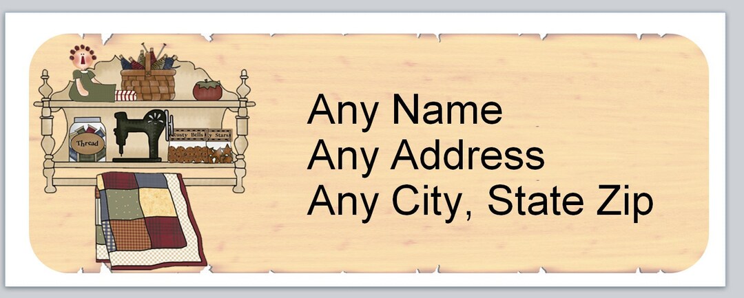 30 Personal Address Labels Primitive Country (ac 639) - Etsy