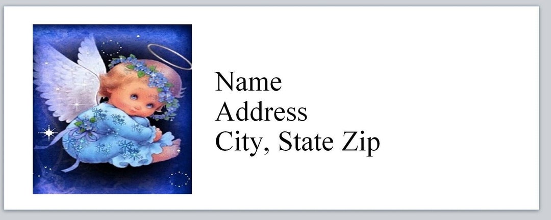 30 Personal Address Labels Cute Baby Angel (bx 765) - Etsy