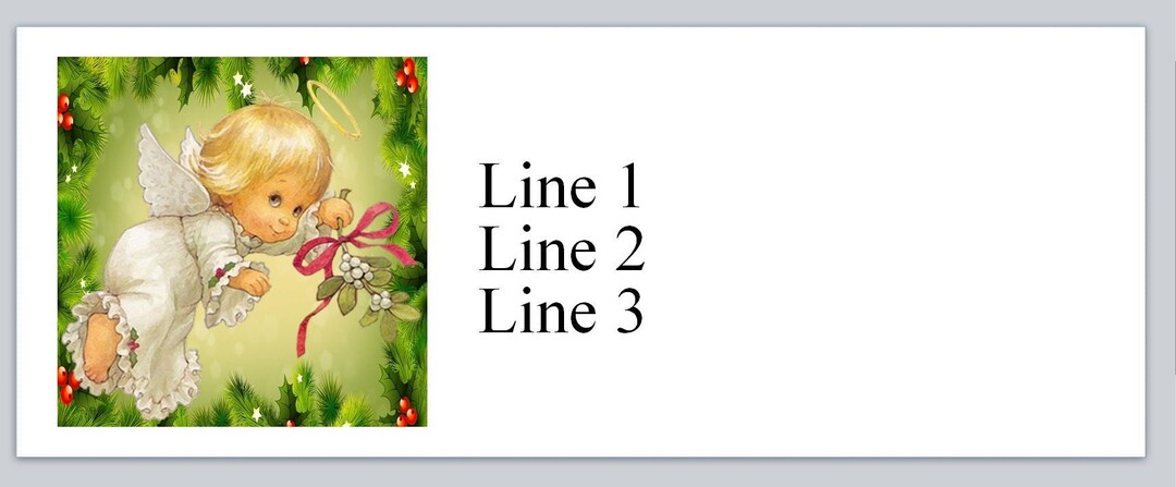 30 Personal Address Labels Christmas Baby Angel (ac 474) - Etsy