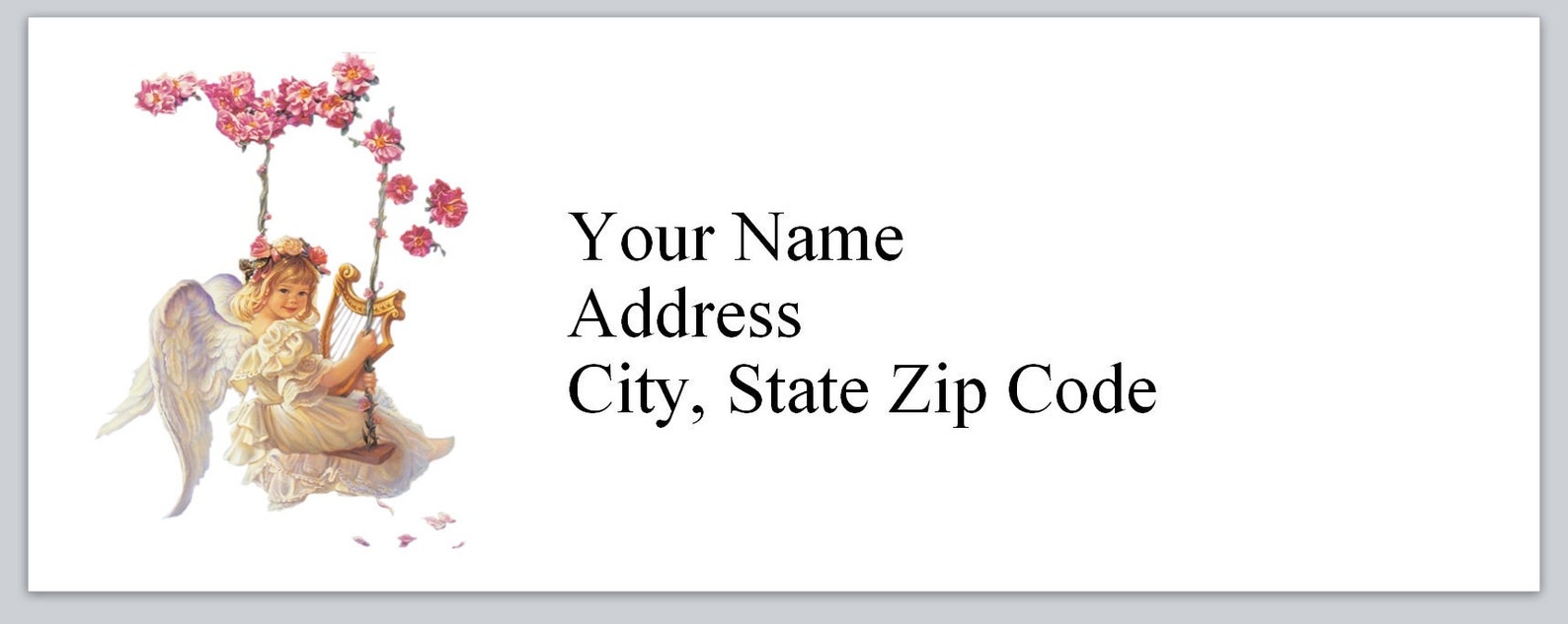 30 Personal Address Labels Little Angel on a Swing (bx 137) - Etsy