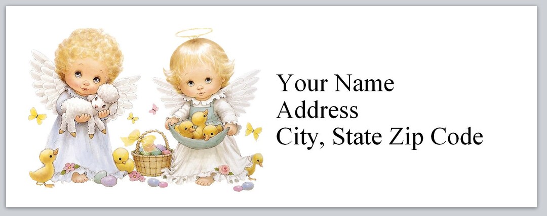30 Personal Address Labels Baby Angels (bx 127) - Etsy