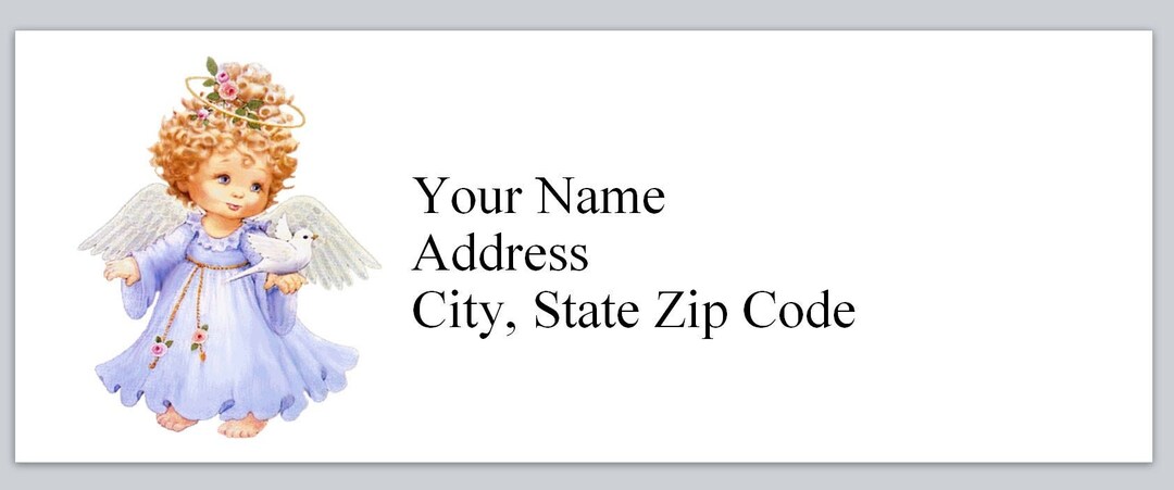 30 Personal Address Labels Baby Angel (bx 133) - Etsy