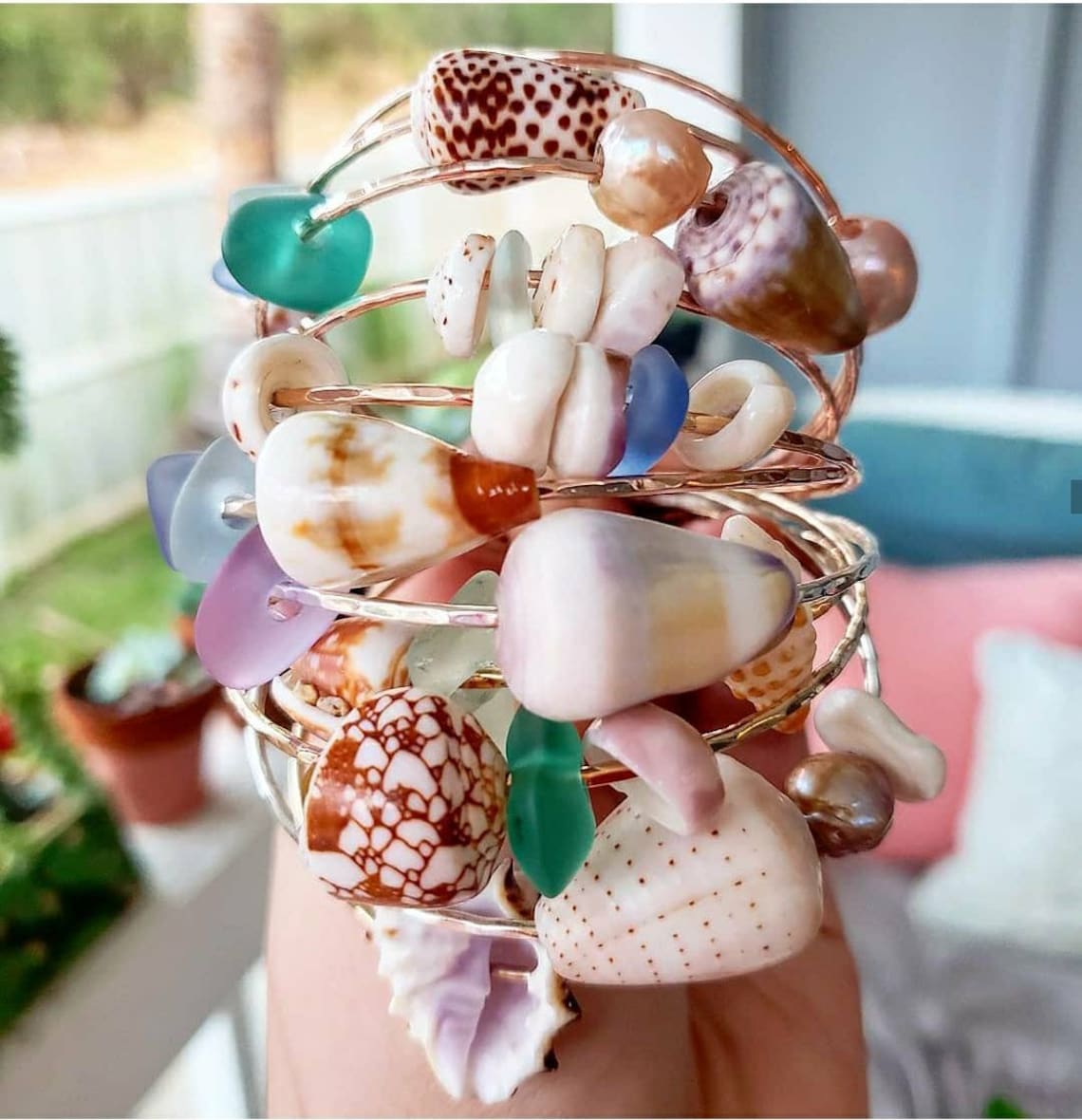 Hawaiian Shell Bangles in 14k GOLD FILLED Choose Your Own - Etsy