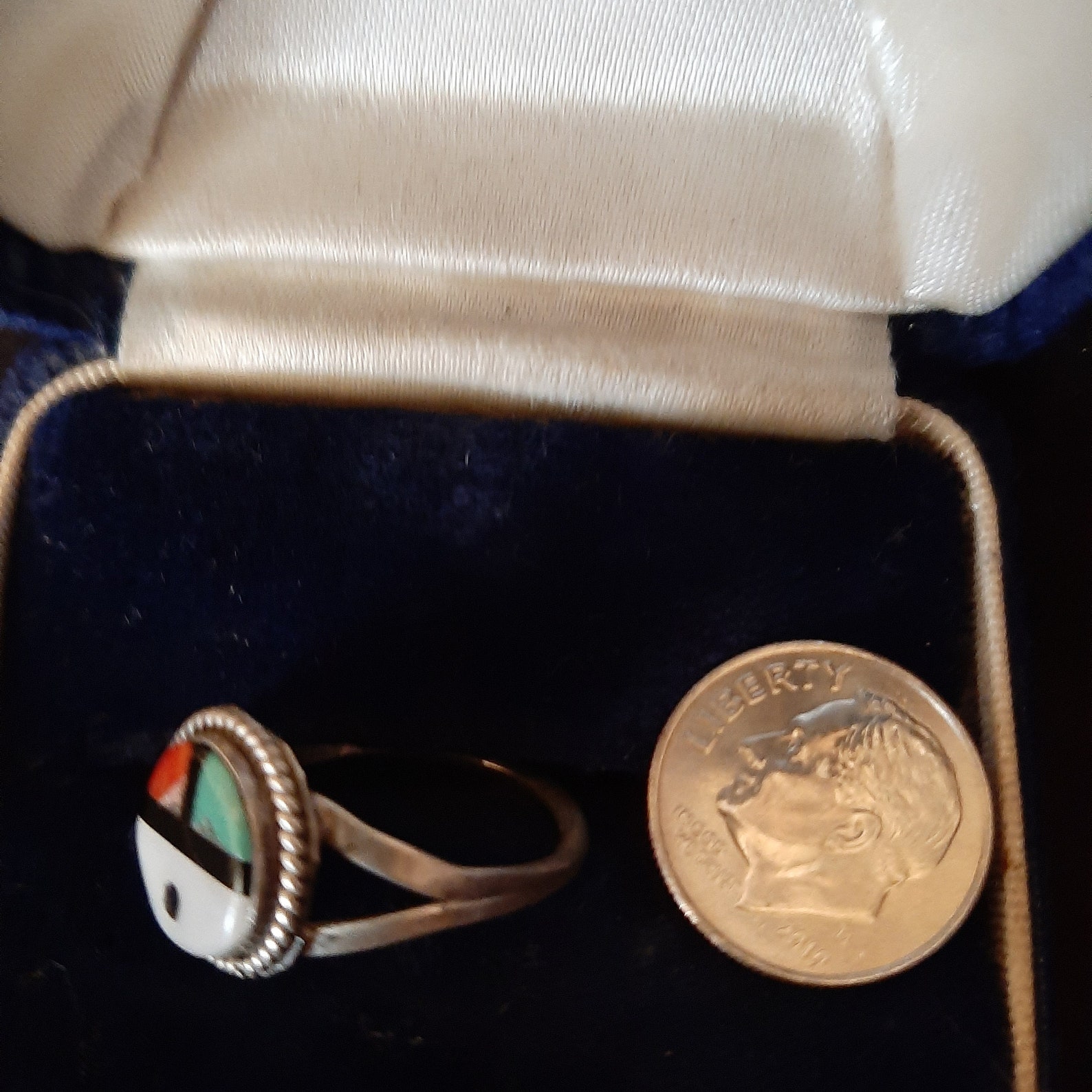 Zuni Native American Eye of God Ring 7 1/2 - Etsy