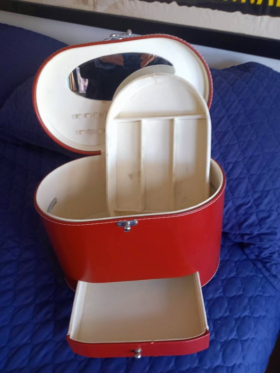 1940's/50's Red Train Case - Gem