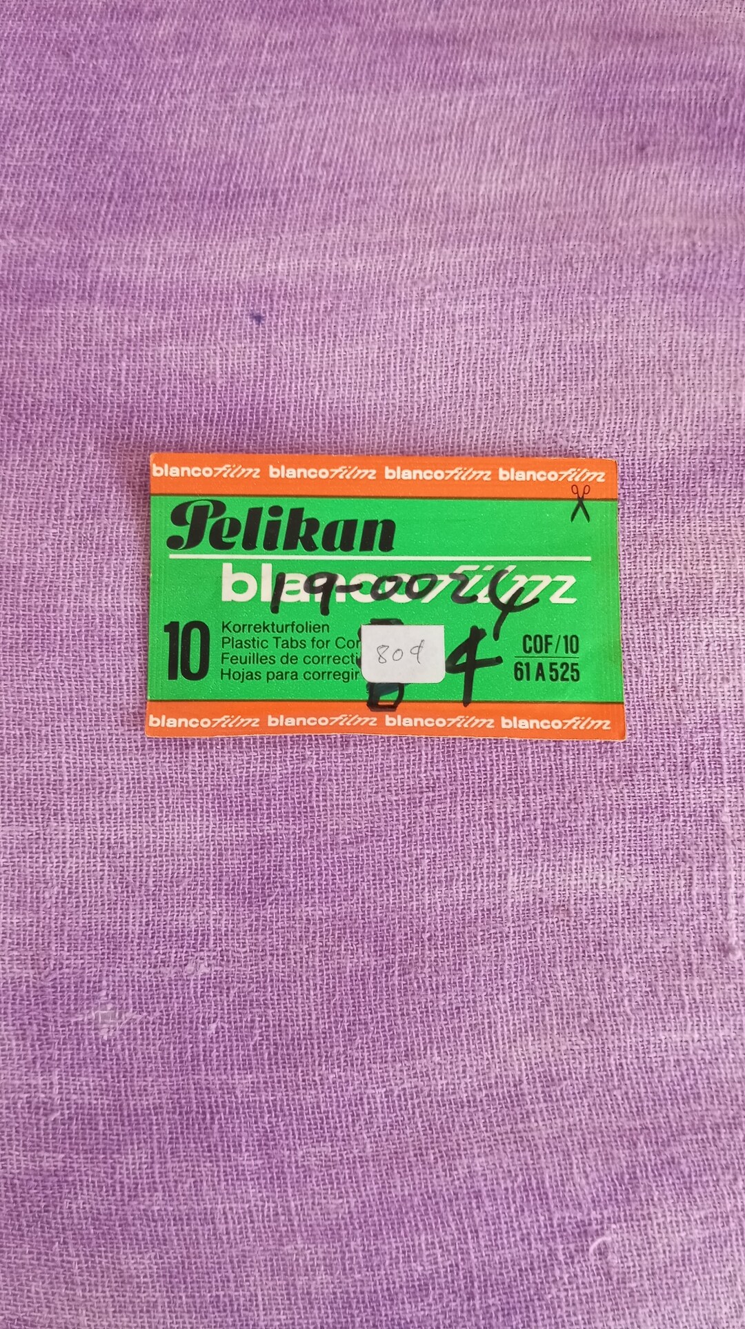 Vintage Pelikan Correction Paper Tippex 10 Strips White for Typewriter ...