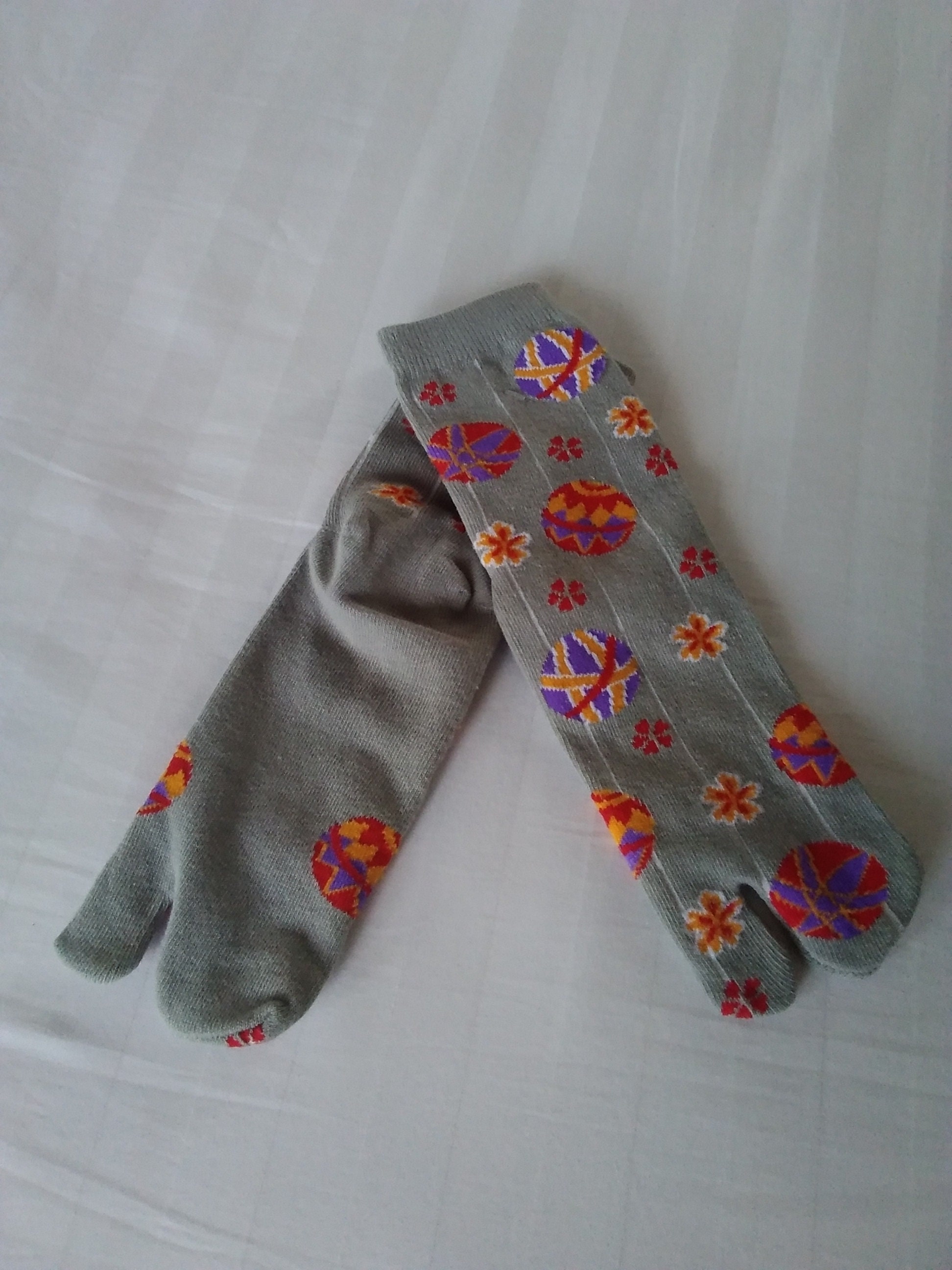 Socks Japanese cotton tabis kimono socks split toe socks 25 to | Etsy