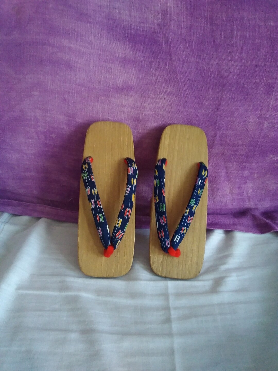 Vintage Japanese Shoes Wood Getas Kimono Sandals Handmade Clogs Japan ...