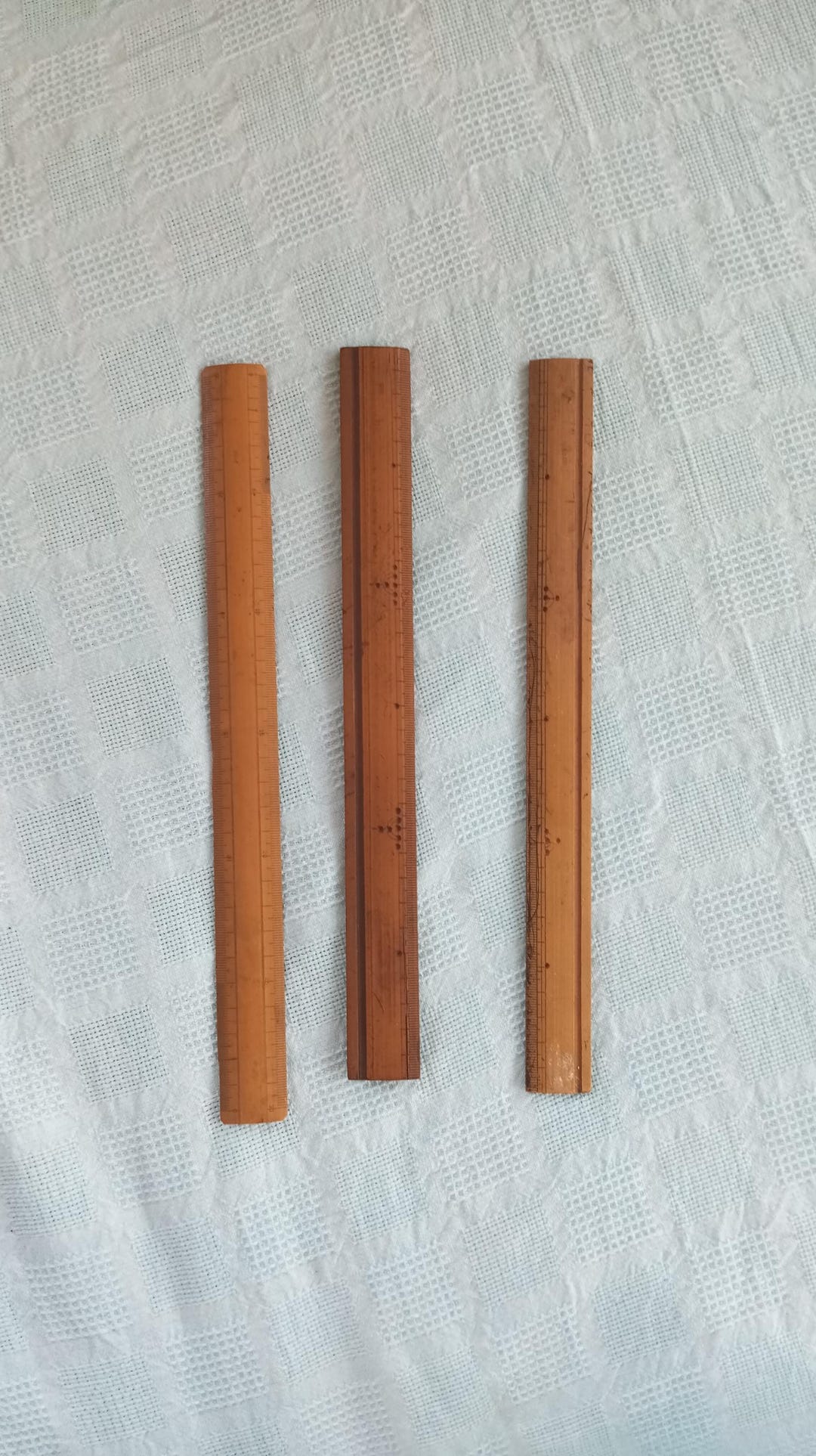 Rulers Wood Vintage Japanese Wooden Rule Set Measuring Tools Japan - Etsy
