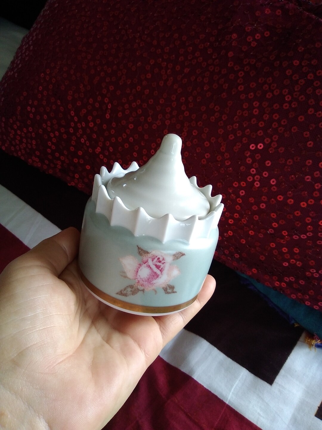 Porcelain Box Vintage Ceramic Jewelry Sugar Pot - Etsy