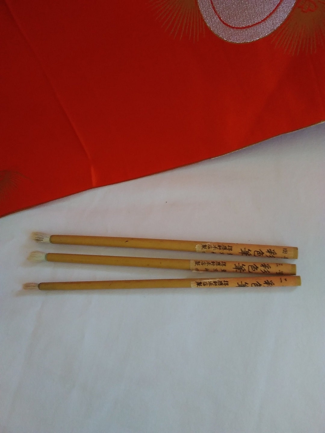 Brush Vintage Japanese Brushes Calligraphy Brush Shodo Water Color Goat ...